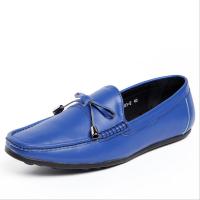 China Casual Mens Leather Loafers Anti Skidding  Moccasins Bow Tie Flat Shoes for sale