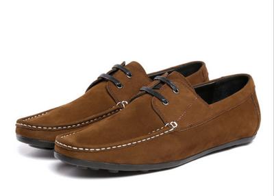 China Fashion Flats Mens Leather Loafers Luxury Handmade Suede Shoes for sale