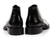 China cow leather Mens Ankle Boots high class Burnished Leather Boots for sale