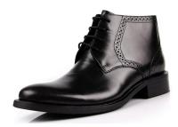 China cow leather Mens Ankle Boots high class Burnished Leather Boots for sale