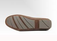 China Custom Brown Mens Leather Loafers Handmade Leather Flat Loafers for sale