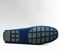 China Tie Up Casual Mens Blue Suede Loafers Genuine Leather Handmade Suede Shoes​ for sale