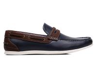 China Flat Classic Mens Slip On Leather Sneakers Twill Lining Black Casual Loafers for sale