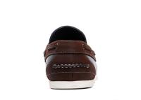 China Flat Classic Mens Slip On Leather Sneakers Twill Lining Black Casual Loafers for sale