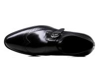 China Adult Men's Dress Shoes Black Genuine Leather Brogue Style Shoes for sale