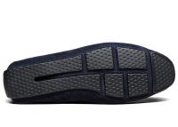 China Spring / Autumn Mens Leather Loafers Classic Blue Suede Monk Shoes For Gentlemen for sale