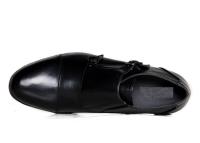 China Double Buckled Men'S Dress Shoes Italian Leather Monk Strap Shoes for sale
