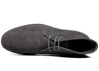 China Winter Mens Suede Desert Boots Round Toe Lace - Up Mens High Top Casual Shoes for sale