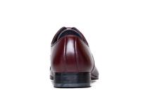 China Normal Size Carved Mens Pointed Toe Dress Shoes , Adult Brown Lace Up Dress Shoes for sale