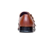 China Men'S Goodyear Welted Shoes , Handmade  Double Monk Strap Mens Shoes for sale