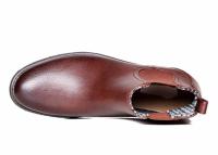 China Martin Mens Ankle Boots Round Toe Custom Real Leather Brown Boots for sale