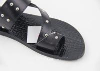 China Home Mens Genuine Leather Flip Flops Summer Beach Sandals Slippers for sale