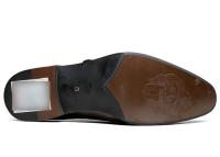 China Custom Men's Dress Shoes Handmade Brown Monk Strap Dress Shoes for sale