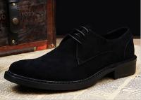 China Grey / Black British Style Oxford Shoes , Mens Leather And Suede Dress Shoes for sale