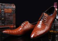 China Embossing Design Mens Patent Leather Dress Shoes Black Lace Up Dress Shoes for sale