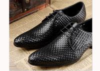China Mens Burgundy Dress Shoes Vintage Italian Goodyear Welted Full Grain Leather Shoes for sale