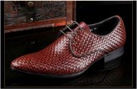 China Mens Burgundy Dress Shoes Vintage Italian Goodyear Welted Full Grain Leather Shoes for sale
