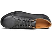 China Spring / Autumn Mens Lace Up Leather Sneakers Trendy Walking Fashion Shoes Men Sneakers for sale