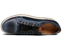 China Leather Round Toe Mens Lace Up Sneakers Fashion Mens Skateboard Shoes for sale