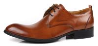 China Coffee  / Black/ Brown Men'S Wedding Dress Shoes Burnished Mens Pointed Toe Shoes for sale
