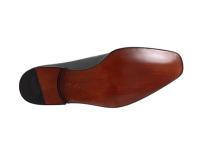 China Black Genuine Leather Handmade Monk Strap Shoes , Mens Monk Strap Brogue Dress Shoes for sale