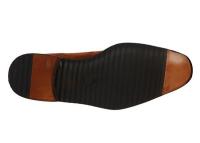 China Handcrafted Mens Brown Leather Brogue Shoes , Goodyear Mens Monk Strap Dress Shoes for sale