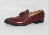 China Tassel Low Heel Wedding Shoes Loafers Style Bullock Round Toe Handmade Oxford Shoes for sale
