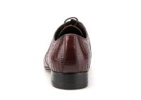 China Burnished Leather Men'S Wedding Dress Shoes Low Heel Mens Brown Oxford Shoes for sale