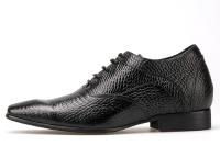 China 7 Cm Black Thick Heel Men'S Wedding Dress Black / Brown Shoes Mens Patent Leather Shoes for sale
