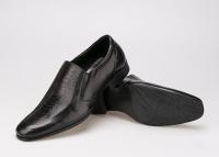 China Slip On Round Toe Men Formal Dress Shoes Oxford Style Full Grain Leather Dress Shoes for sale