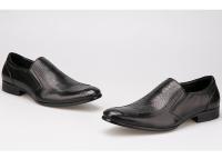 China Slip On Round Toe Men Formal Dress Shoes Oxford Style Full Grain Leather Dress Shoes for sale