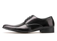 China Soft Leather Flat Suede Derby Shoes , Men Formal Dress Shoes Black / Brown for sale