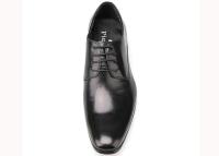 China Soft Leather Flat Suede Derby Shoes , Men Formal Dress Shoes Black / Brown for sale