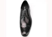 China Lace - Up Mens Leather Dress Shoes Waterproof British Style Mens Black Brogue Shoes for sale