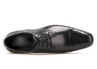 China Lace - Up Mens Leather Dress Shoes Waterproof British Style Mens Black Brogue Shoes for sale