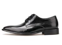 China Italian Mens Leather Dress Shoes Black Lace Dress Shoes For Business Office for sale