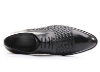China Business BV Oxfords Mens Casual Dress Shoes , Mens Black Lace Up Shoes For Party for sale