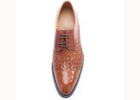 China Party / Wedding Men Formal Dress Shoes Round Toe Mens Brown Derby Shoes for sale