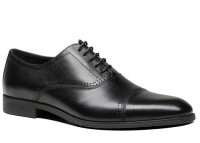 China Oxford Genuine Leather Men Dress Shoes , Luxury Lace Up Derby Shoes For Men for sale