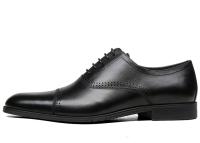 China Oxford Genuine Leather Men Dress Shoes , Luxury Lace Up Derby Shoes For Men for sale