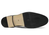 China Flats Mens Black Oxford Shoes Comfortable Insole Lacing Business Dress Shoes for sale