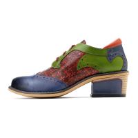 China Handmade Brogue Oxford Shoes Womens Lace Up Dress Shoes 36-42 Size for sale