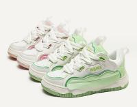 China Lace Up Women Leather Sneakers Casual Thick Sole Casual Shoes for sale