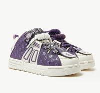 China Stylish Women Leather Sneaker Patchwork Women's Casual Platform Sneakers for sale
