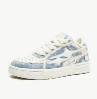 China Casual Women Leather Sneaker American Style Trendy Womens Denim Canvas Shoes for sale