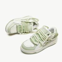 China Fashion Women Low Vulcanized Sneakers  , Casual Lace Up Chunky Sneakers for sale