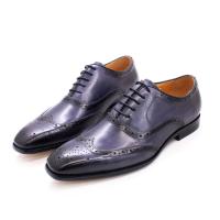 China Fashion Genuine Leather Men Shoes , Adult Formal Dress Shoes Men for sale