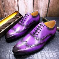 China Fashion Genuine Leather Men Shoes , Adult Formal Dress Shoes Men for sale