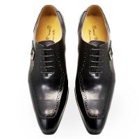 China Embossing Patent Leather Men Formal Dress Shoes Brown ODM approved for sale