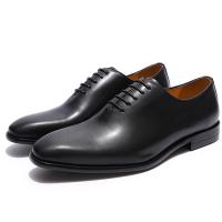 China Genuine Leather Men's Dress Shoes Italy Stylish Black / Brown Business Shoes for sale